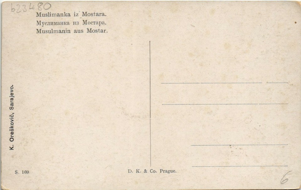 PC CPA BOSNIA, MUSLIMANKA IZ MOSTARA, (b23480) | eBay