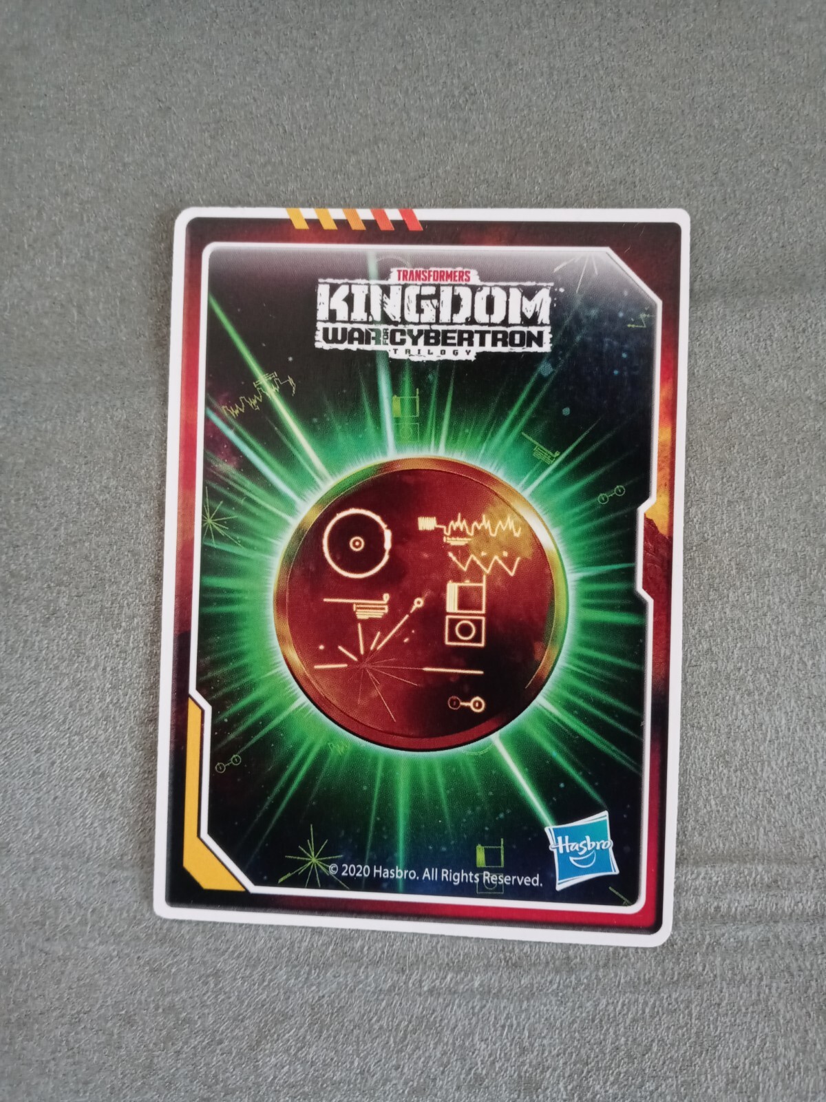 Transformers War for Cybertron Kingdom Optimus Prime Golden Disk Card ...