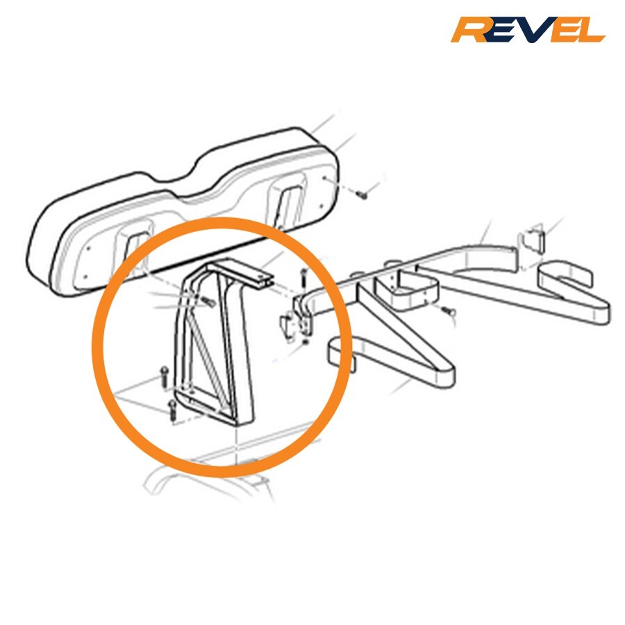 EZGO OEM Seat Back Bracket 71811G03 for 1994-2022 EZGO TXT & Medalist ...