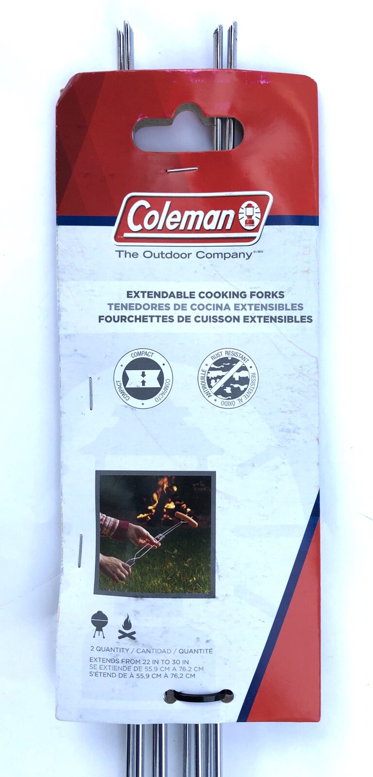 Coleman 2 Prong Extendable Stainless Steeling Cooking Forks. 2 Count | eBay