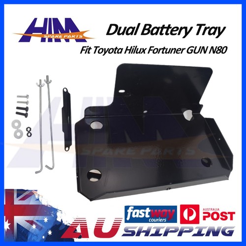 Dual Battery Tray Fit Toyota Hilux Fortuner GUN123 N80 Under Bonnet ...