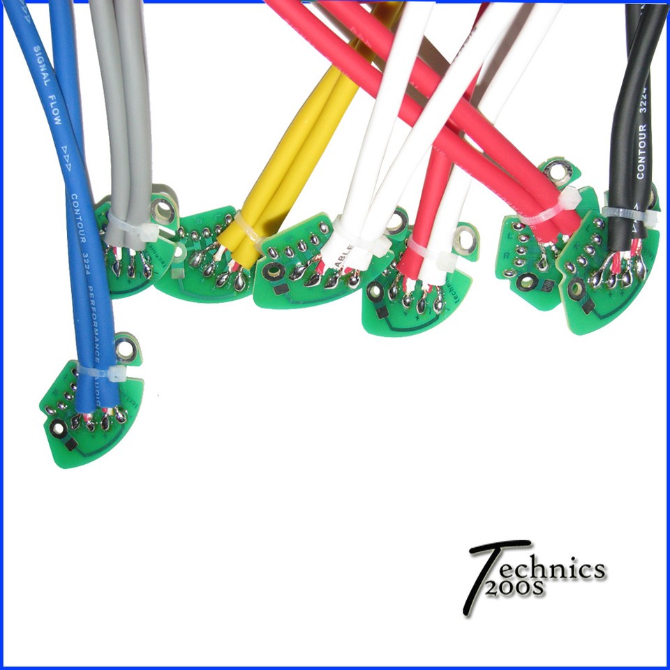 3.6 FT PAIR WHITE TECHNICS 1200 1210 6FT RCA RCAS - NEUTRIK GOLD ...