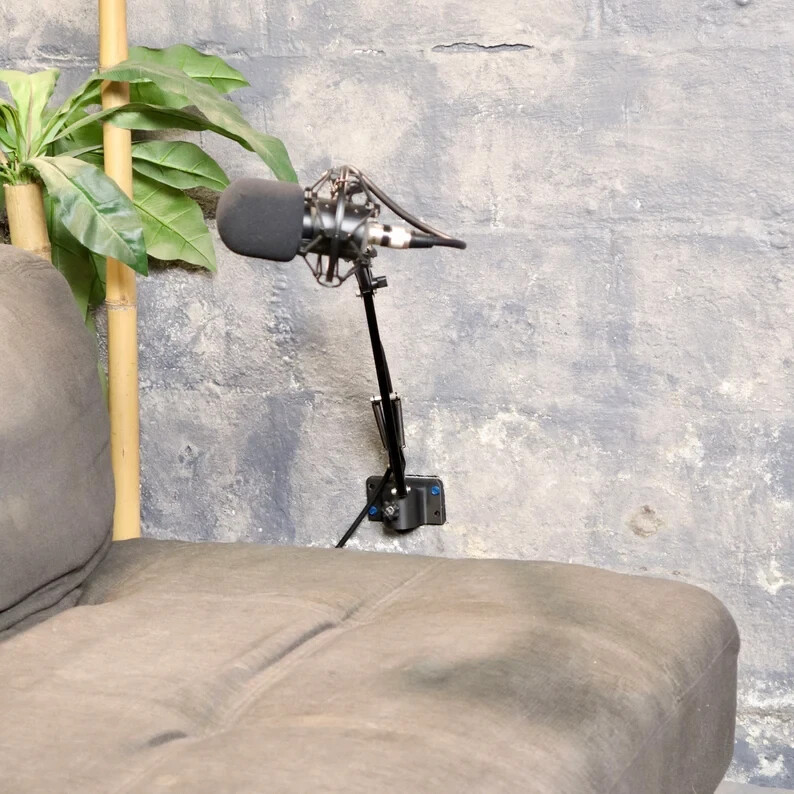 Microphone Wall Mount Boom Arm - Microphone Wall Mount for Mic Holder ...