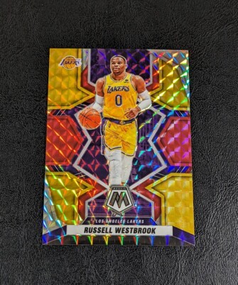 2021-22 Mosaic Russell Westbrook /88 🔥 Red Yellow Choice Prizm LA ...