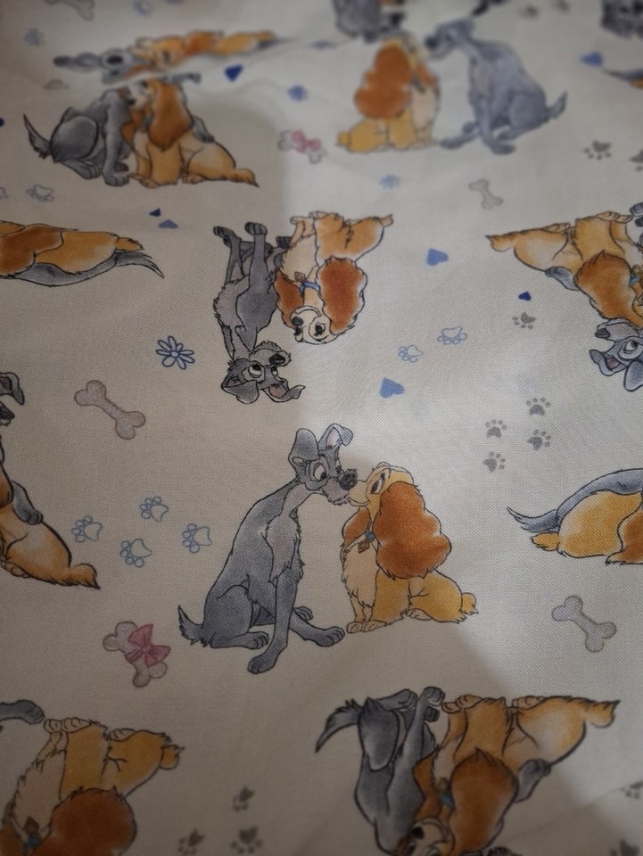 Her Universe Disney Lady and the Tramp Allover Print Dress Puff Sleeve ...