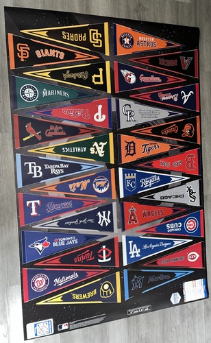 All 30 MLB Baseball Teams Flags Fathead Decals 8x21 | eBay
