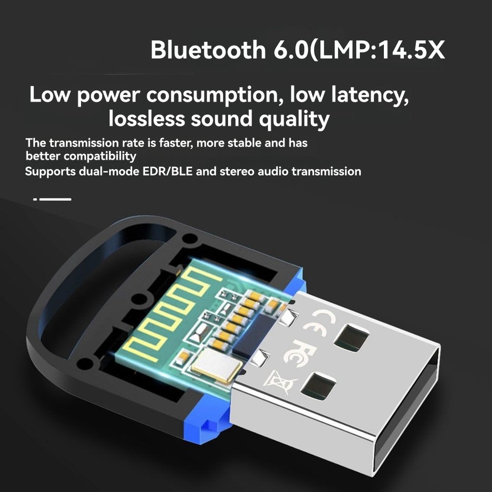 USB Bluetooth 6.0 Adapter USB Dongle Bluetooth Receiver & Transmitter ...