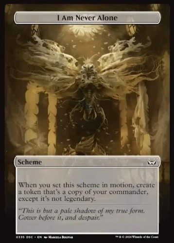 1x I Am Never Alone NM MTG Archenemy Scheme Magic Card Commander ...