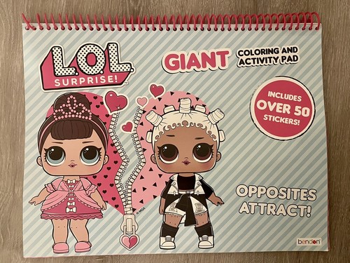 Lol Surprise Giant Coloring And Activity Pad Includes Over 50 Stickers ...