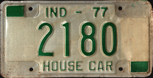 Vintage 1977 Indiana House Car License Plate Birthday Gift Crafts | eBay