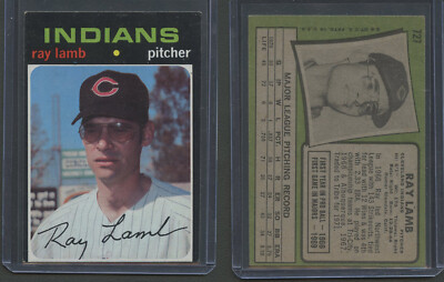 1971 Topps - Ray Lamb - #727 Baseball Card - Short Print | eBay