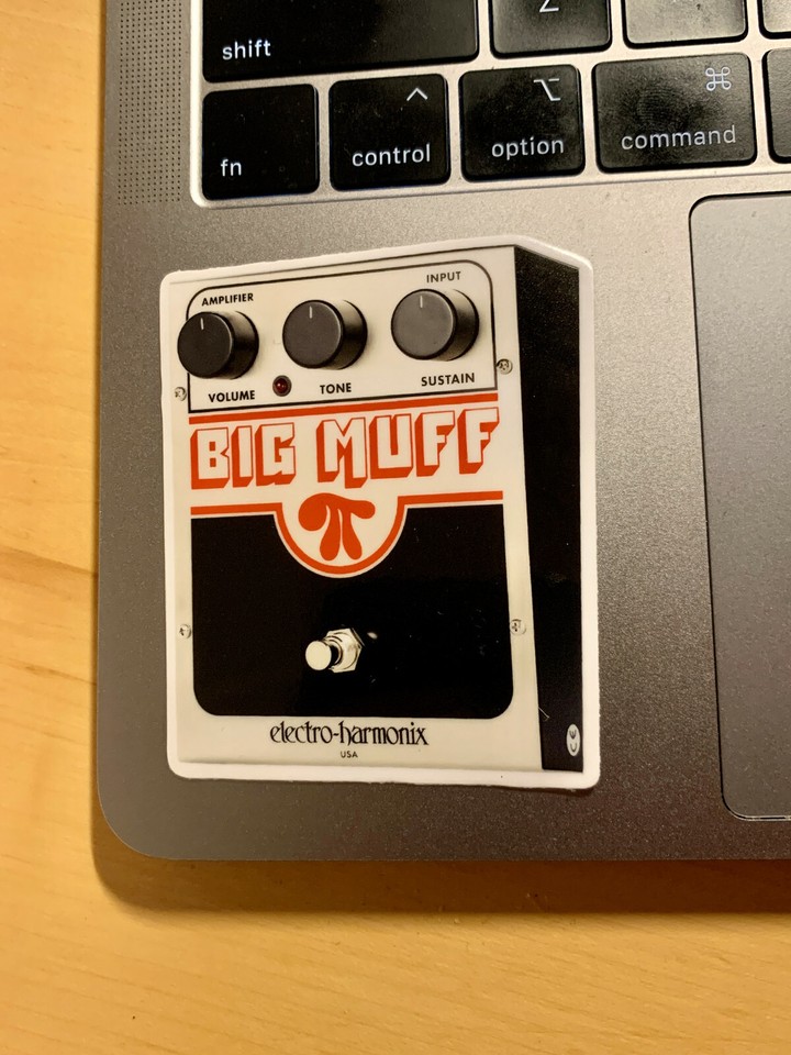 Electro Harmonix Big Muff Pi Fuzz Pedal Premium Vinyl decal sticker ...