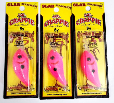 STRIKE KING MR. CRAPPIE SLAB HAMMER SERIES 3 (LOT OF3) | eBay