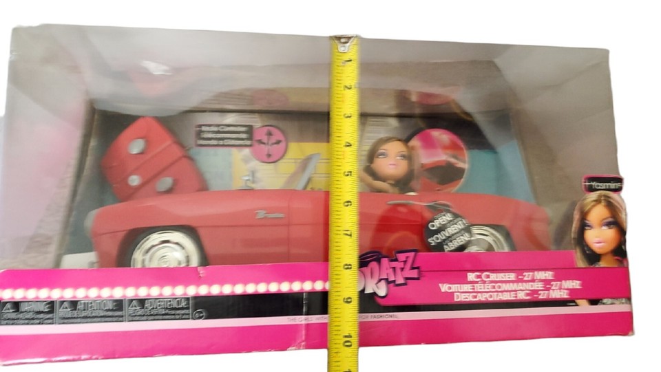 Vintage Bratz Cherry Red Convertible RC Cruiser Car Yasmin Doll Figure ...