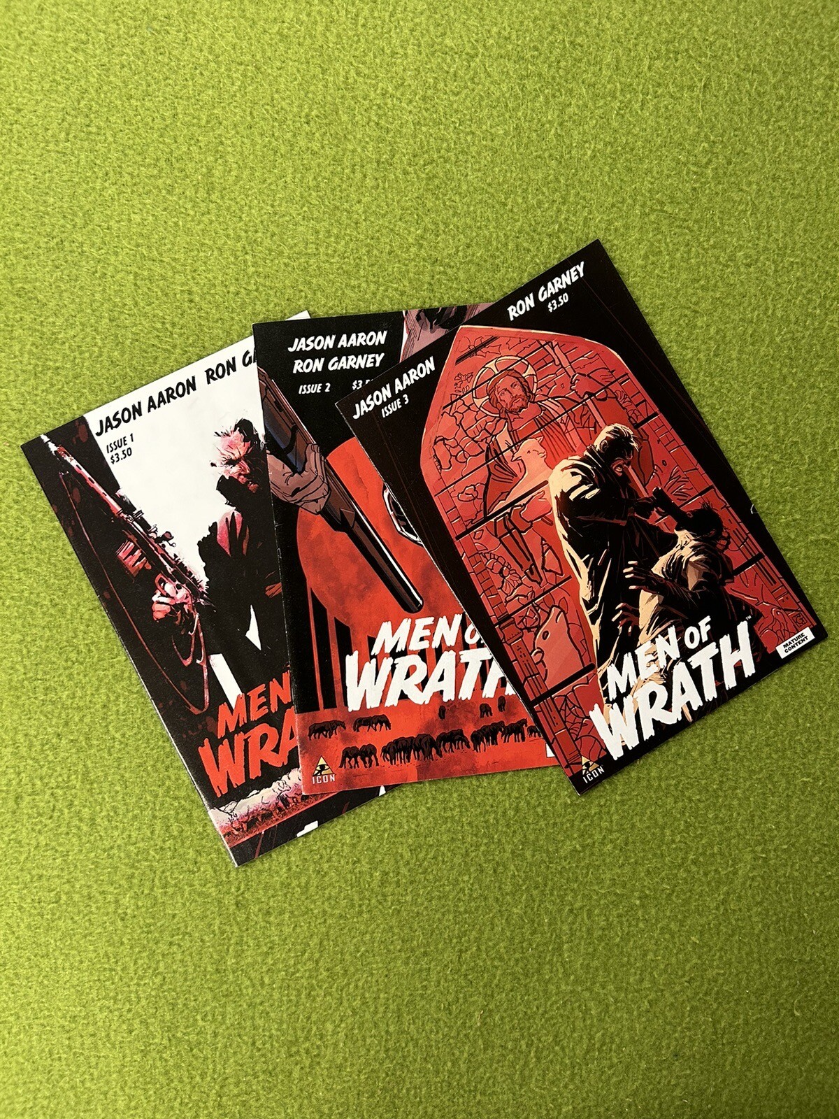 Men Of Wrath #1-3 Jason Aaron Ron Garney Icon Comics Run - VF 🔥🔥🔥 | eBay