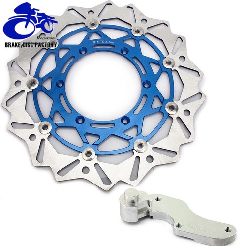 For Yamaha Oversize Front Brake Disc Rotor + Adapter YZ250F WR250F ...