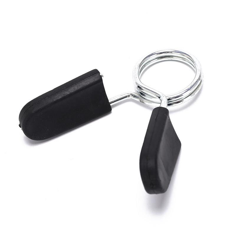 2X Black 25mm Spring Clamp Clips For Weight Dumbbells Gym Fitness ...