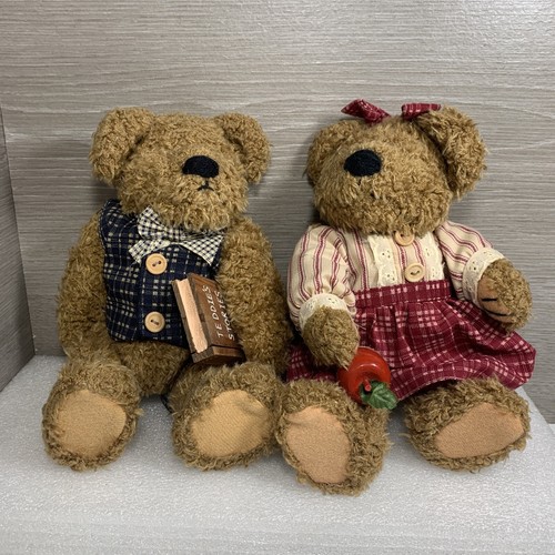 Vintage 90s Set of 2 Plush Teddy Bears - Teacher’s Pets” 7" Sitting Boy ...