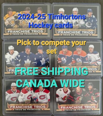 2024-2025 Tim Hortons Hockey Card Base and Insert Pick to complete your ...