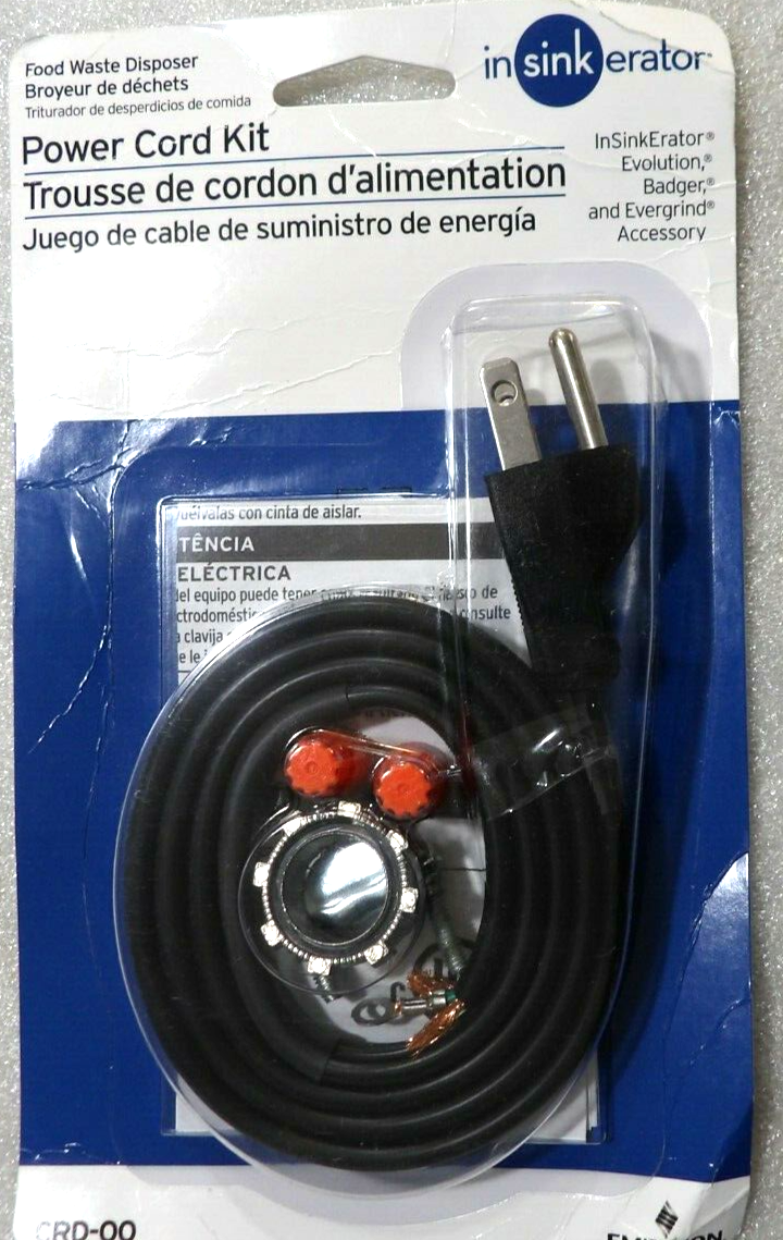 InSinkErator CRD-00 Power Cord Kit Pack of 1 Black | eBay