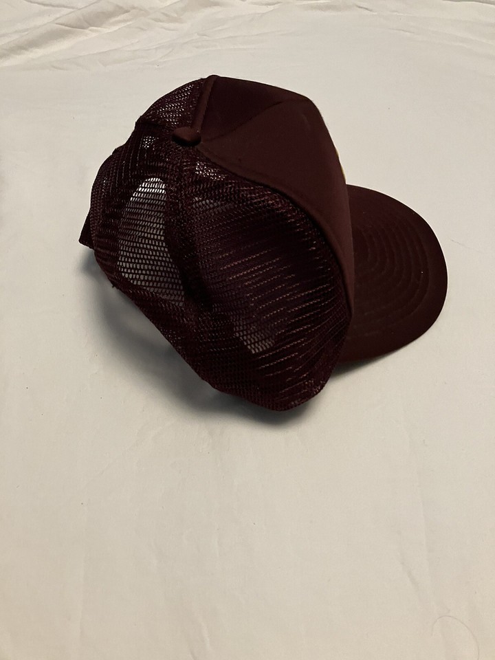 Pennsylvania Railroad PRR Trucker Hat Snap Back Foam Mesh Cap Maroon ...