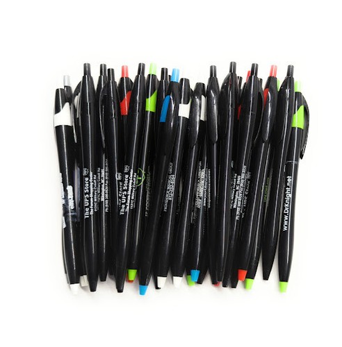30ct Lot Misprint Retractable Click Pens Java/Javelin/Slimster CHOOSE ...