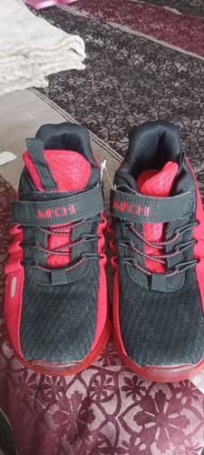 JMFCHI Vitike Sneaker Red Black Unisex Kids Size 34 Euro US 3Y Round ...