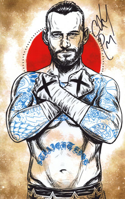 CM Punk signed 11x17 Photo | eBay