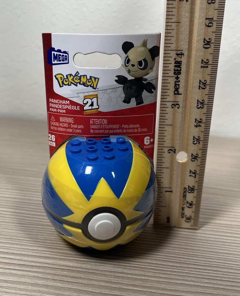 MEGA Pokémon Pancham Ultra Ball & Jigglypuff Poké Ball Figures New ...