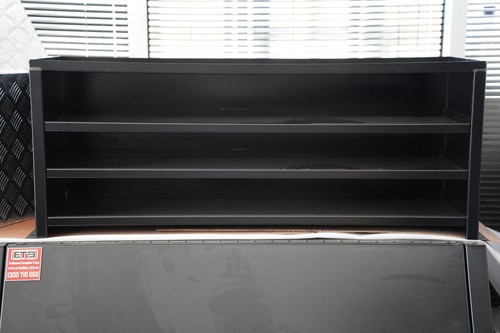 BLACK Aluminium Toolbox Shelf - 3 Tier Shelf Storage For Canopy 1275 ...