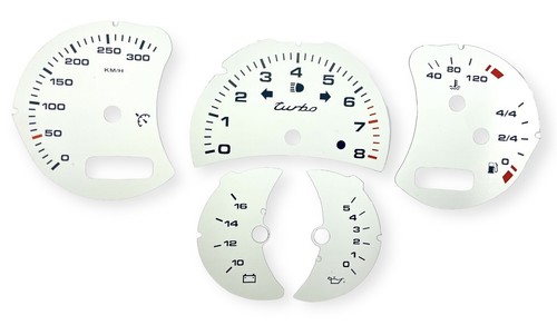 Porsche Carrera 911 (996) speedometer dials 320 km/h WHITE color | eBay