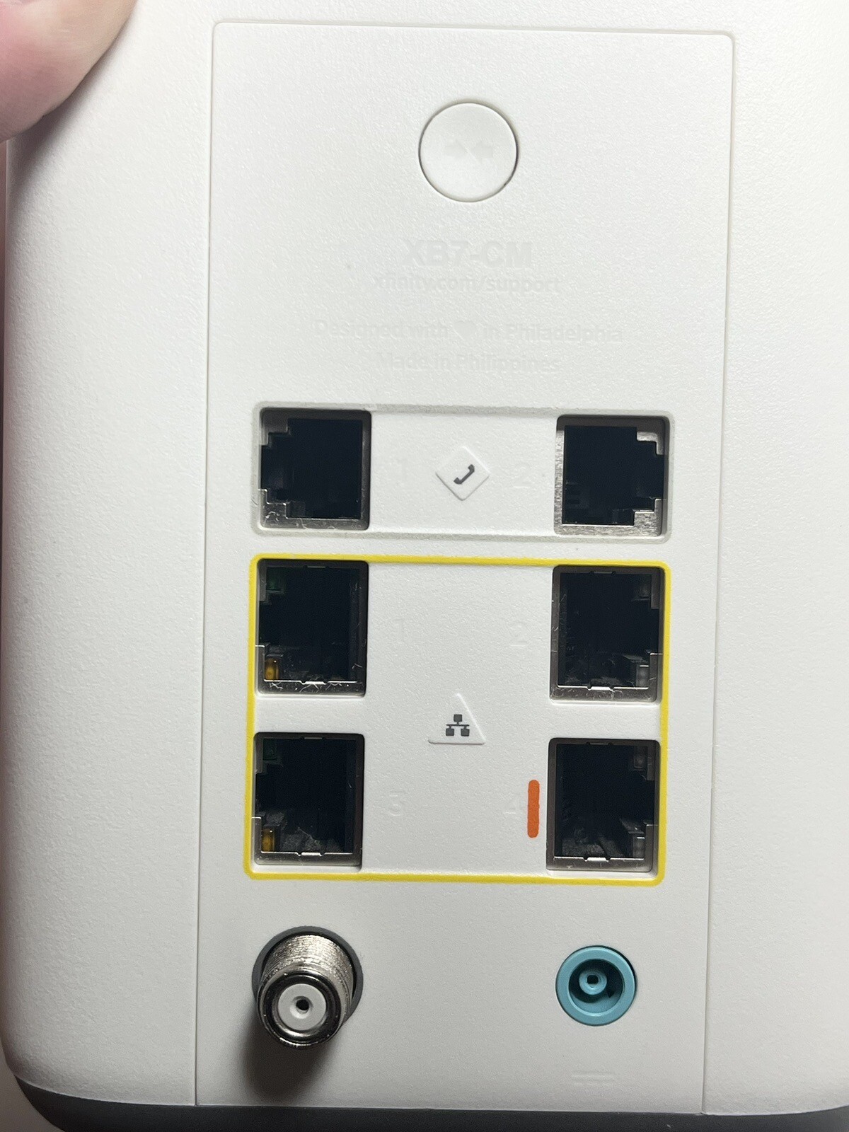 Xfinity Home WiFi Router Modem 4-Ports White XB7-CM & Power Adapter ...