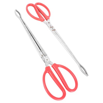 2 Pcs Trashing Picking Pliers Bbq Kits Scissor Tweezers Litter Picker ...