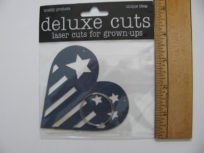 Deluxe Cuts Laser Cuts OLD GLORY HEART with Metal Rings NIP | eBay