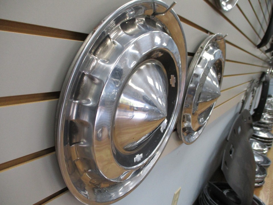 1956 CHEVROLET BEL AIR NOMAD 150 210 Wheel Cover Hubcaps OEM SET 56 | eBay