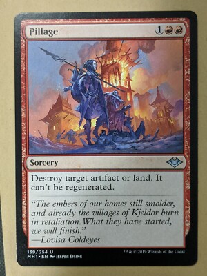 MTG Pillage Modern Horizons Mint/NM *pack fresh* | eBay