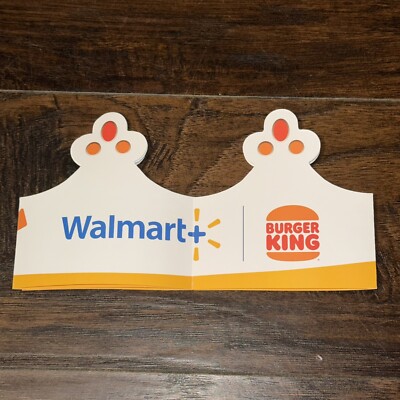 Burger King Walmart Plus 2024 Edition Promotional Paper Logo Mailer ...