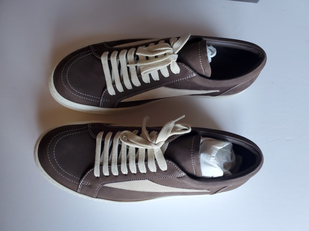 Rick Owens Vintage Porterville Saddle/Milk Low Top Sneakers Rick Owens Vintage Porterville Saddle/Milk Low Top Sneakers