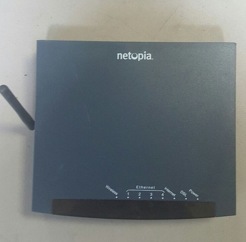 Netopia 3347-02-1006L DSL2 4-Port Wireless Ethernet Router | eBay