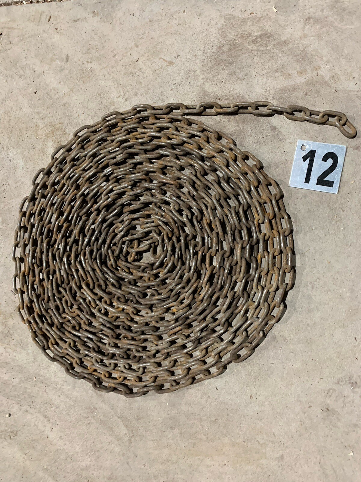 old used rusty chains anchor bouy shackle mooring chain shackle Loop | eBay