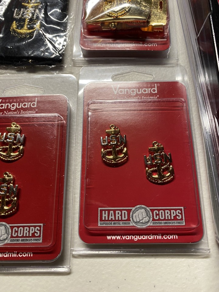 Combo US Navy Chief Petty Officer USN CPO E-7 Rank Devices 14 Items as ...