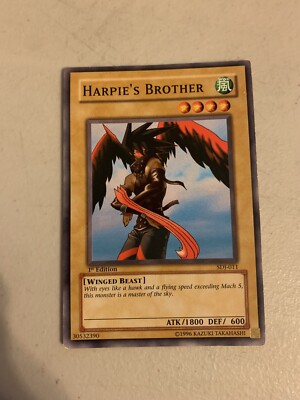 Harpie's Brother - SDJ-011 - Common - 1st Edition - Lightly Played | eBay