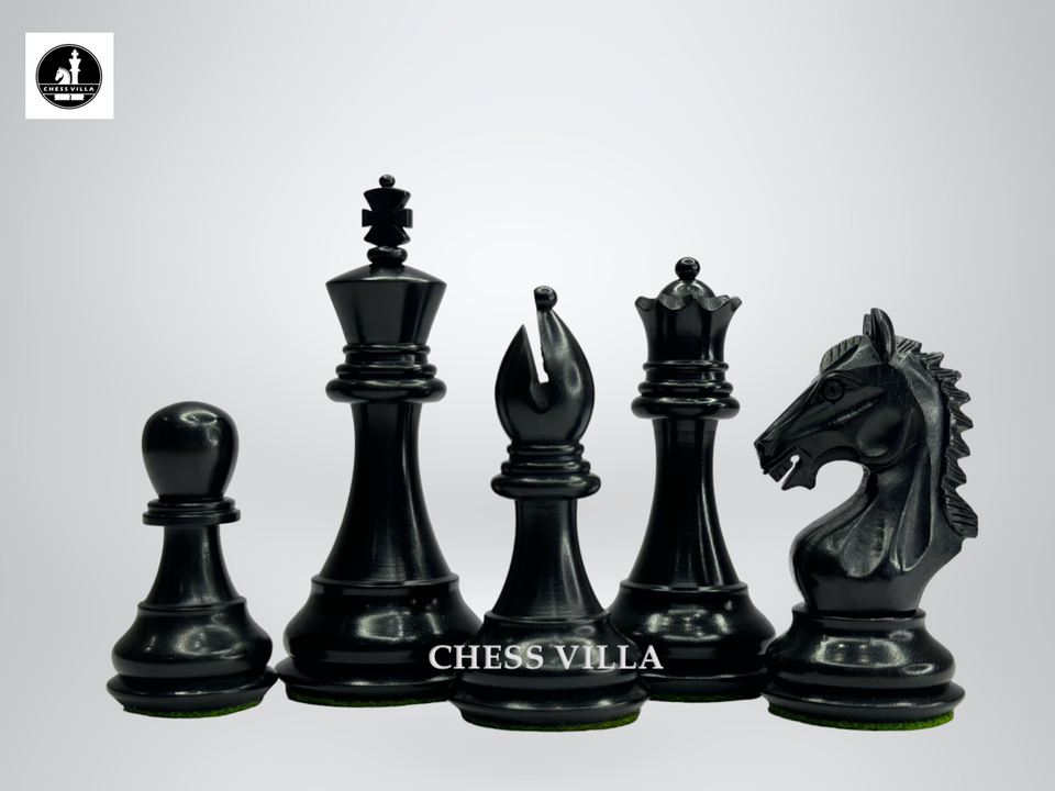 The Derby Knight Staunton Pattern Chess Pieces Only- Double Weighted ...