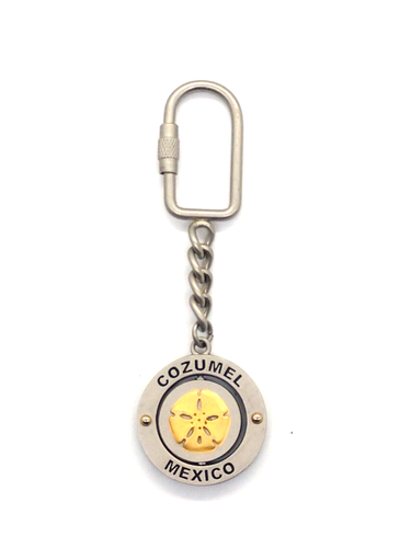 Vintage Cozumel Mexico Sea Shell Revolving Keyring Keychain | eBay
