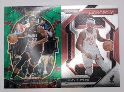 Jimmy Butler 2 Card Lot Select Green Prizm And Monopoly Miami Heat | eBay
