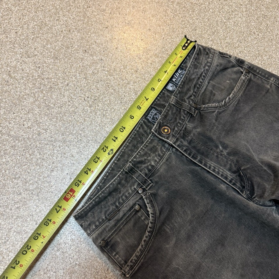 Kuhl Pants Mens 33x32 Gray Ryder Vintage Pitnadye Distressed Outdoor ...