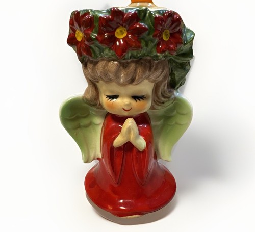 Vintage Lefton Angel Praying Christmas Candle Holder | eBay