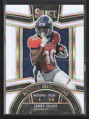 2020 Panini Select #RS-6 Jerry Jeudy Rookie Selections Silver Prizm ...