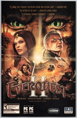 Everquest II 2 Print Ad Game Poster Art PROMO Original Sony Online ...