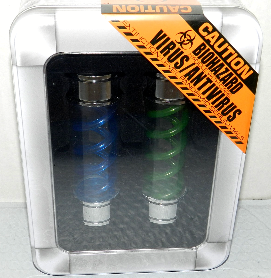 RESIDENT EVIL T-VIRUS & ANTI-VIRUS PROP REPLICA SET NEW SEALED RARE SET ...